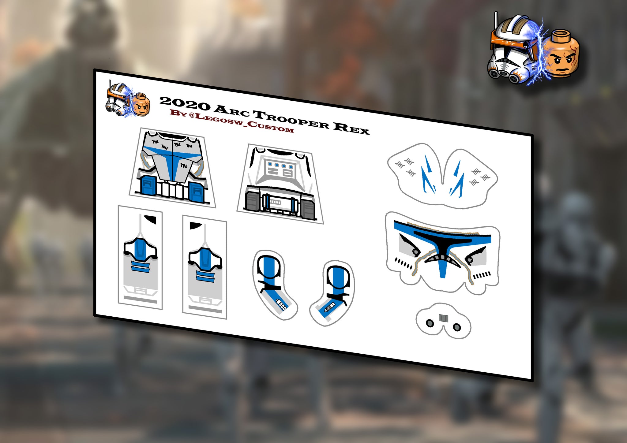 Phase 2 Arc Trooper Rex – lswcustomshop
