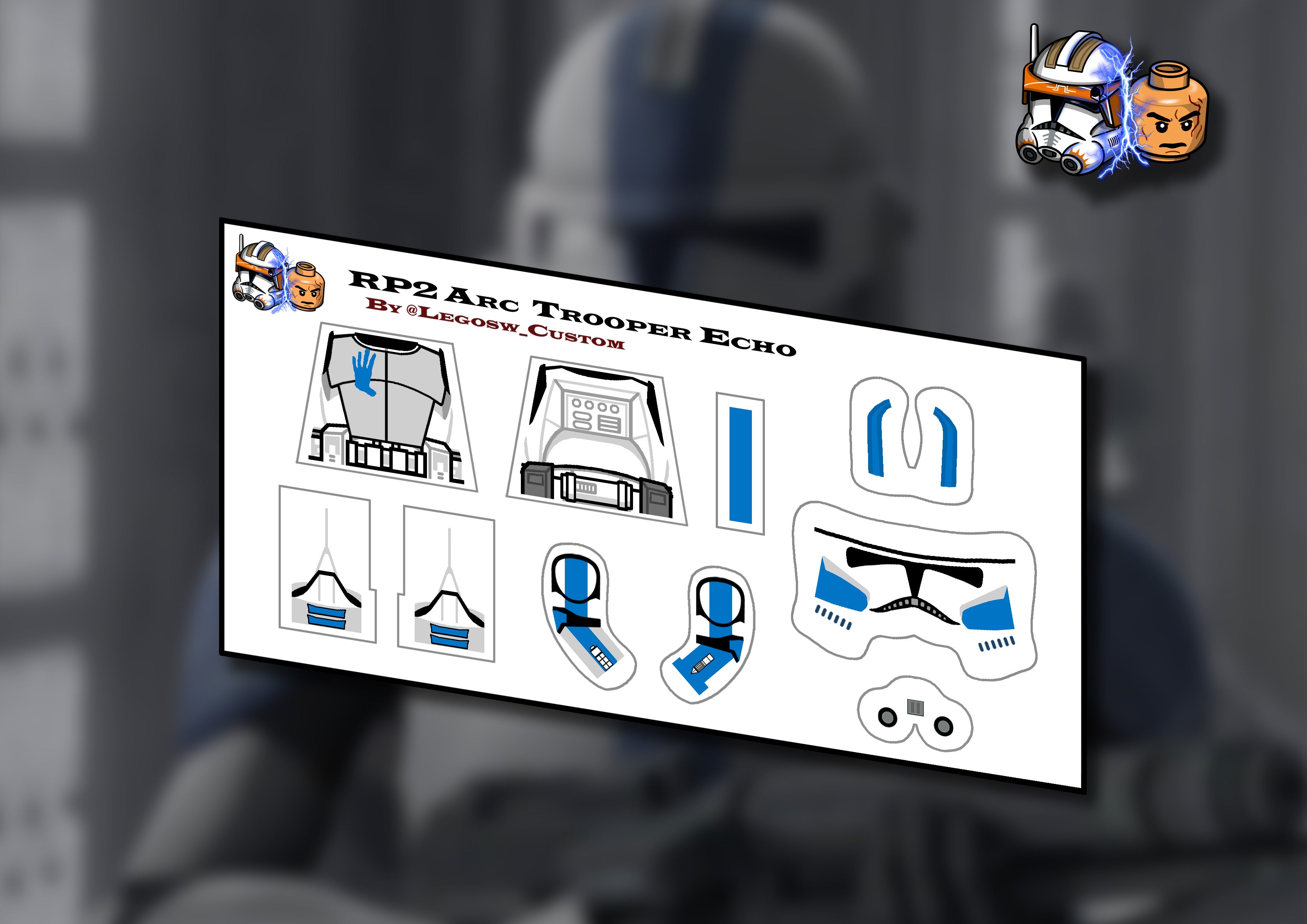 Phase 2 501st Arc Trooper Echo – lswcustomshop